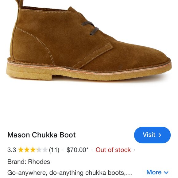 rhodes | Shoes | New Rhodes Huckverry Maxon Chukka Suede Leather Mens ...